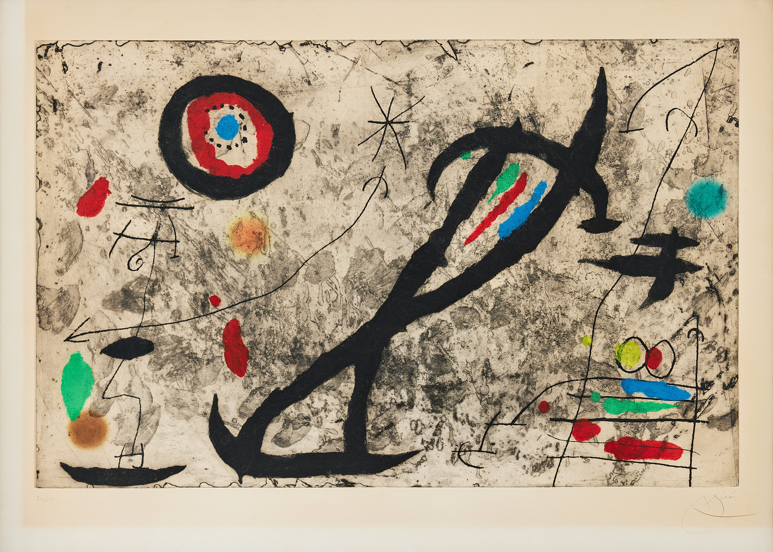 JOAN MIRÓ. “Tracé sur la Paroi V”.
