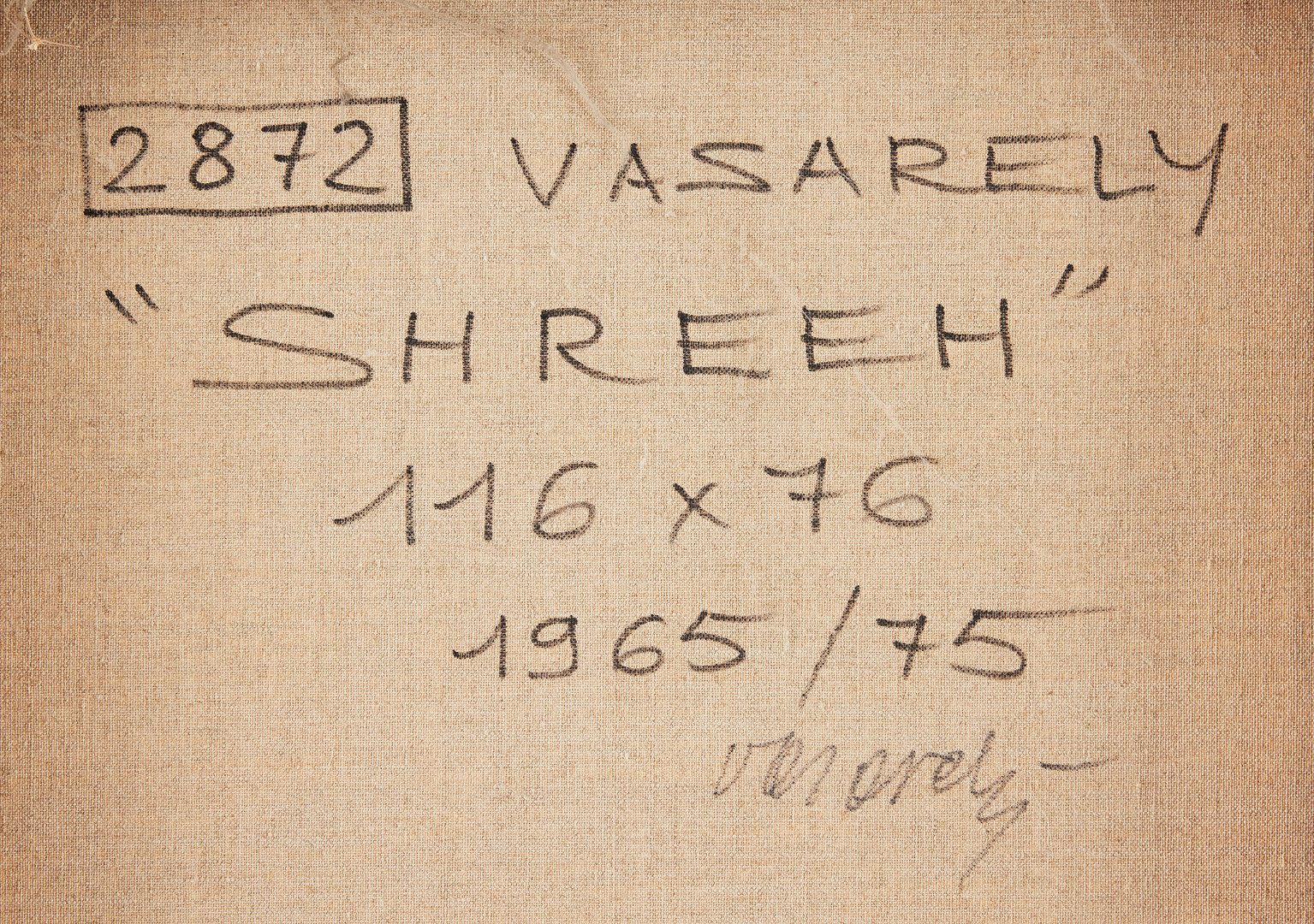 VICTOR VASARELY. “Shreeh”.