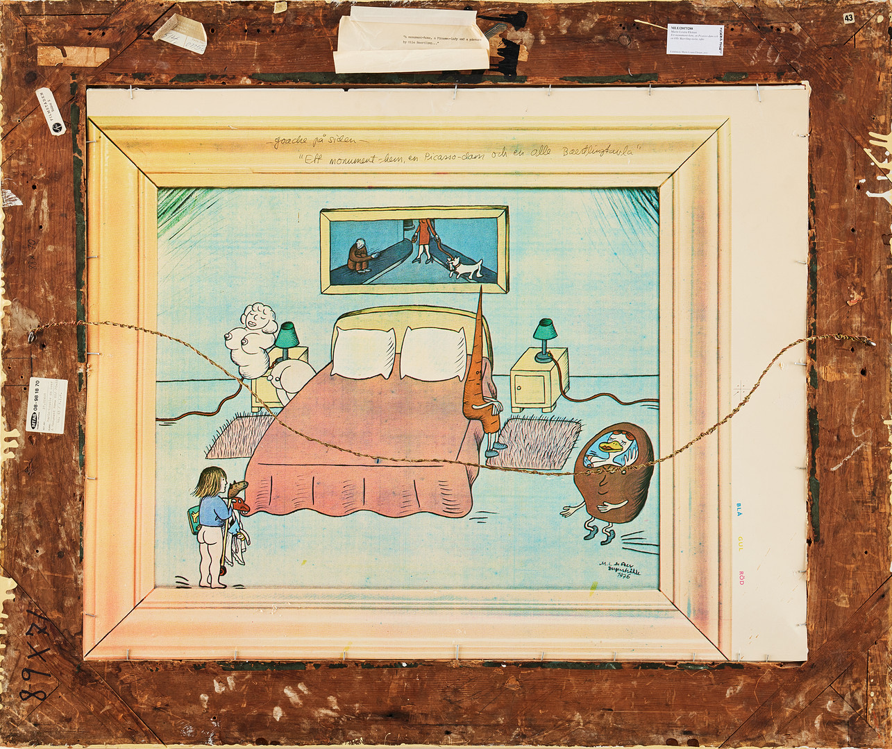 MARIE-LOUISE EKMAN (DE GEER) (FÖDD 1944). ”Ett monument-hem, en Picasso ...