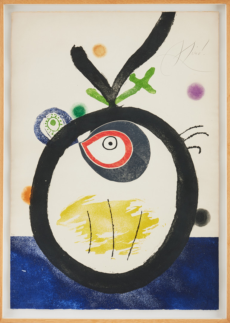 JOAN MIRÓ. “Quatre Colors aparien el Món” (Plate 3).