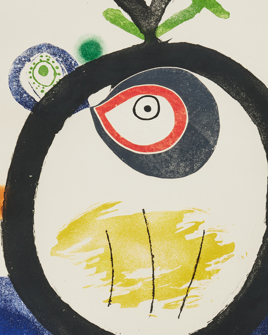 JOAN MIRÓ. “Quatre Colors aparien el Món” (Plate 3).