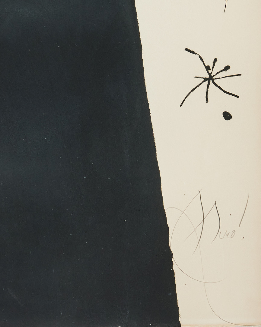 JOAN MIRÓ. ”Quatre Colors aparien el Món” (Plate 5).