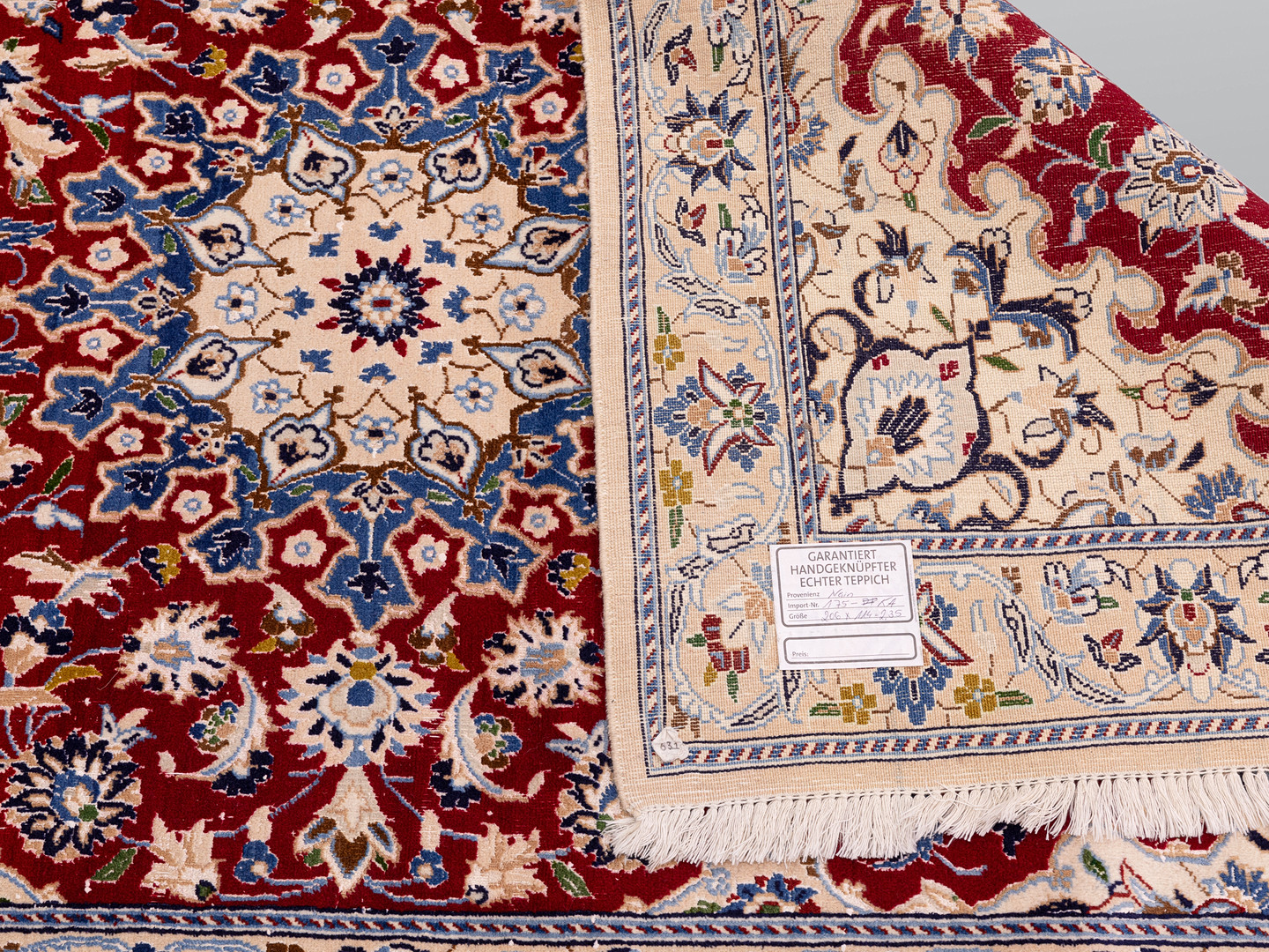 Images for 4724558. CARPET, Nain, with silk trim, many knots, so-called ...