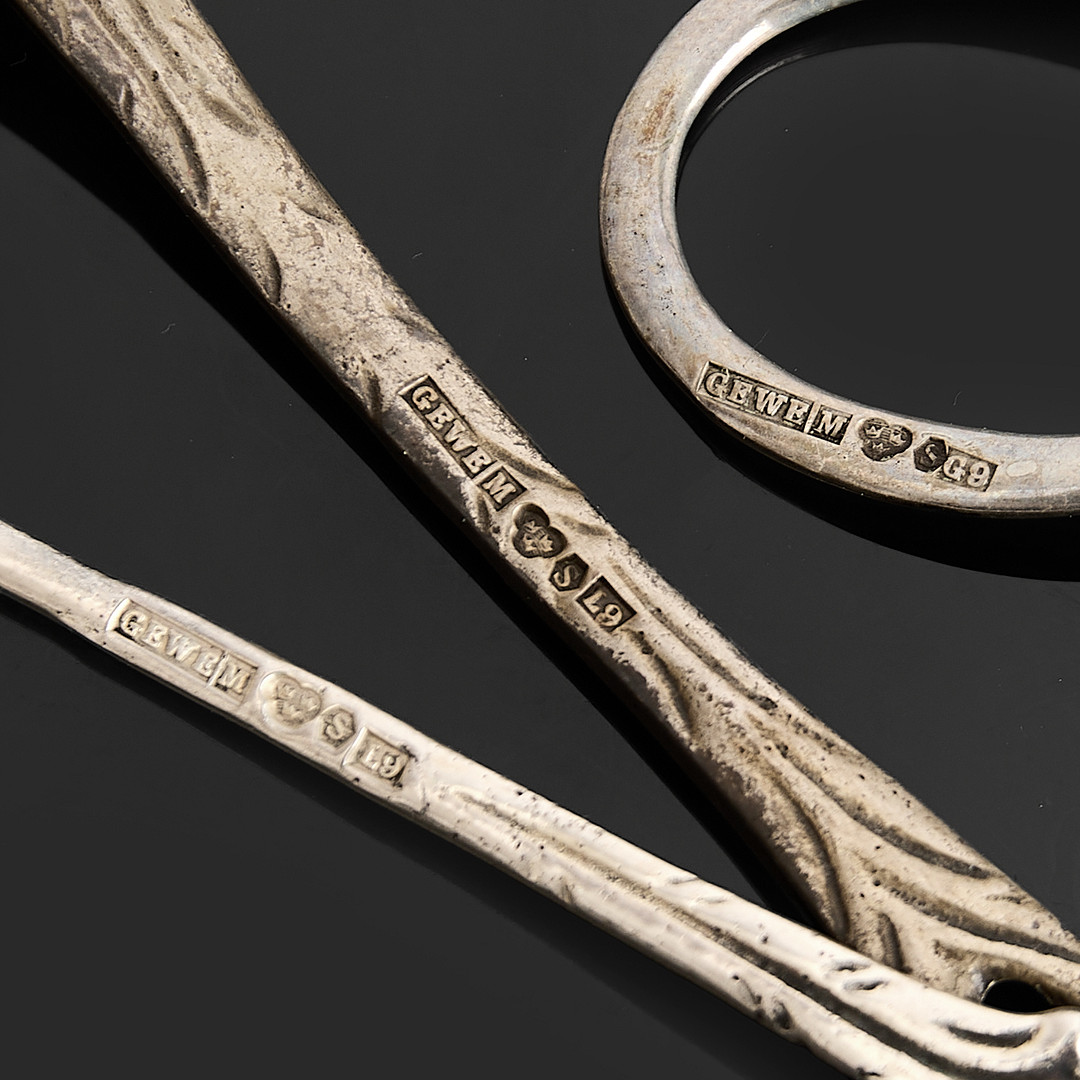 Bilder för 4766732. PARTI SILVER, 10 delar, såsselvar, sockertång ...