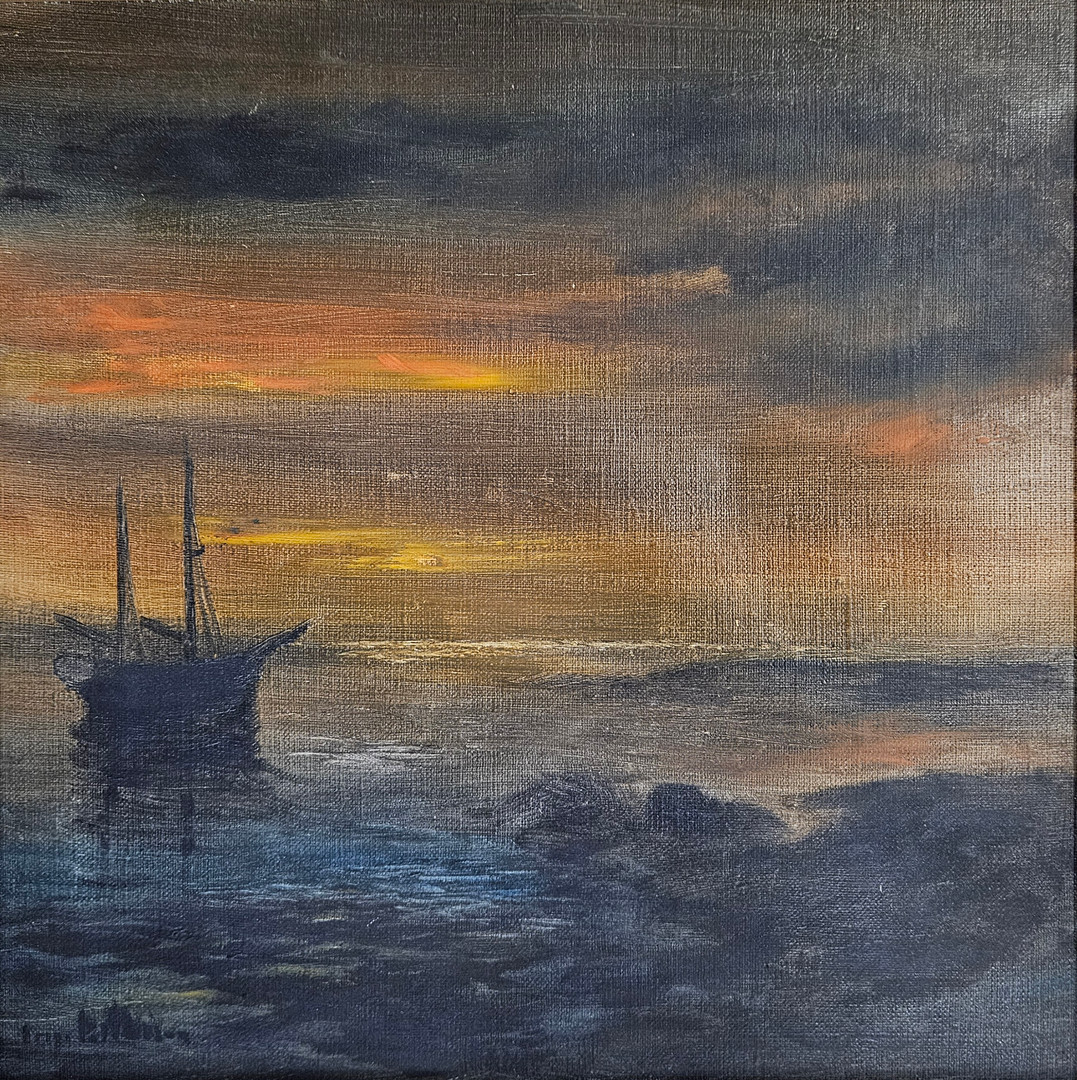 Bilder för 4775416. INGE PETTERSSON. "Stilla för natten". Olja på duk ...