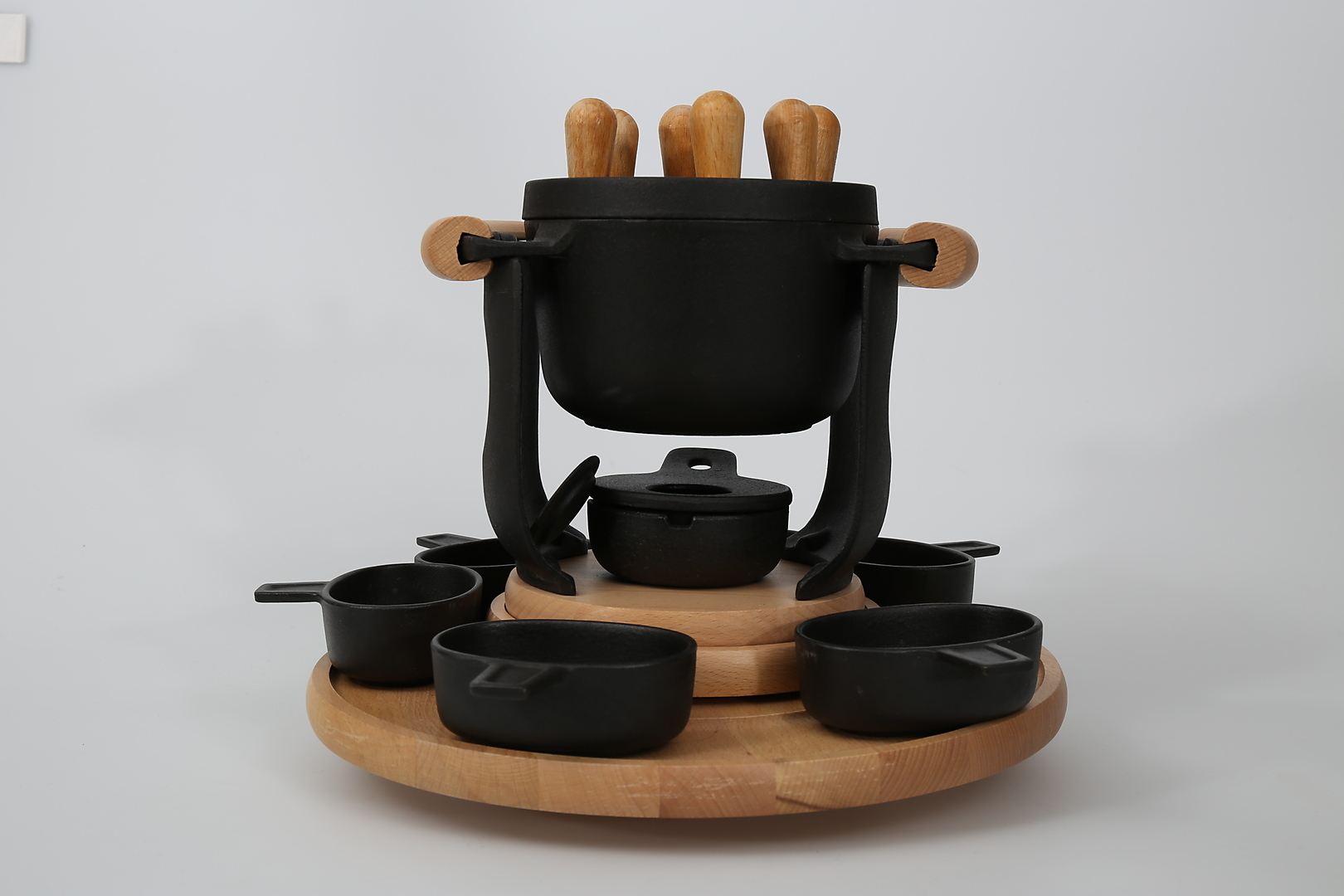 Images for 587388. FONDUE POT, birch and cast iron, Flemming Digsmed ...