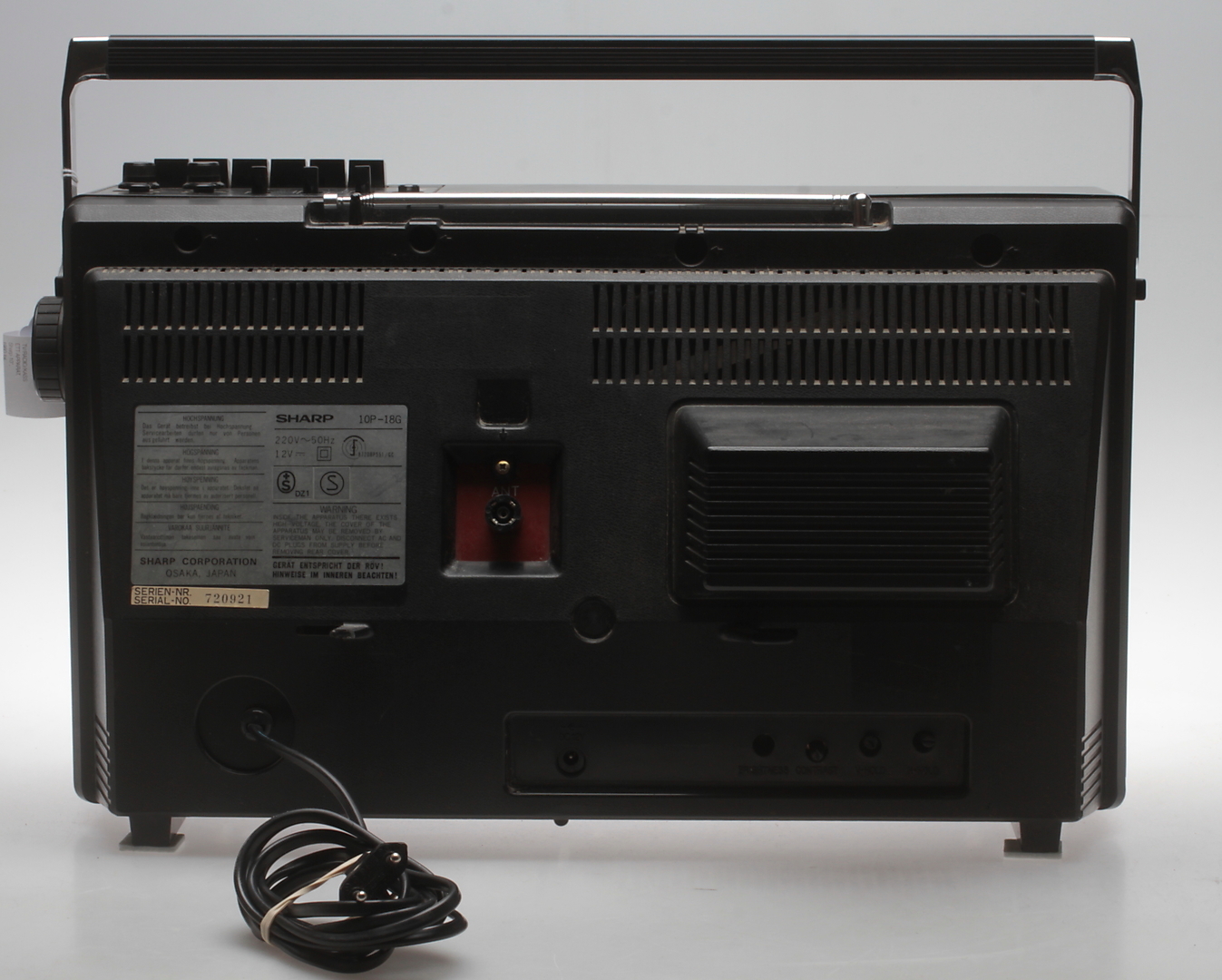 Images for 604805. TV/RADIO/CASSETTE DEVICE, Sharp 10", 1980s. - Auctionet