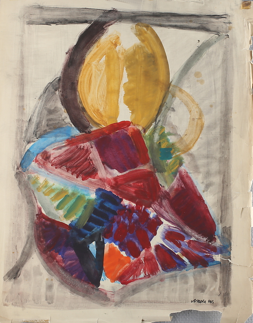Images for 623400. TEDDY WERNER. Compositions, 4 pcs., watercolor on ...