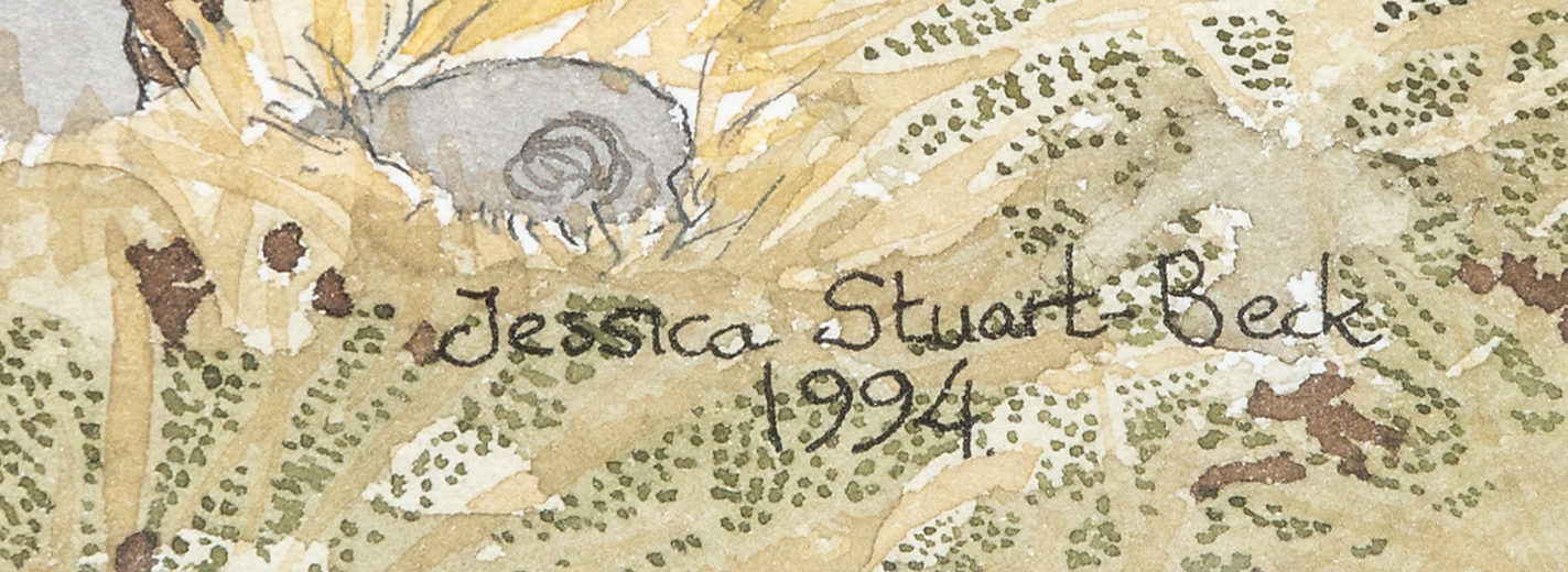 Images for 824222. JESSICA STUART-BECK. Landscape with shed and trees ...