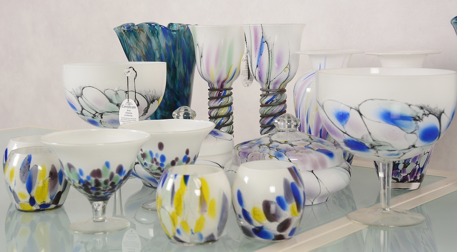 Images for 907743. ART GLASS, 16 pcs. Richartz Art Collection, Germany ...