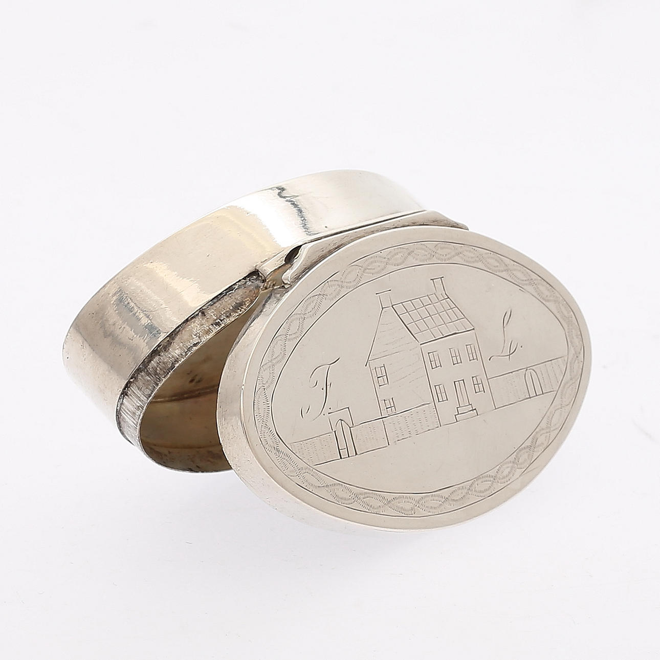 DOSA, silver, Johan Magnus Lönbom, Trosa, 1827, vikt 42 gram. Silver ...