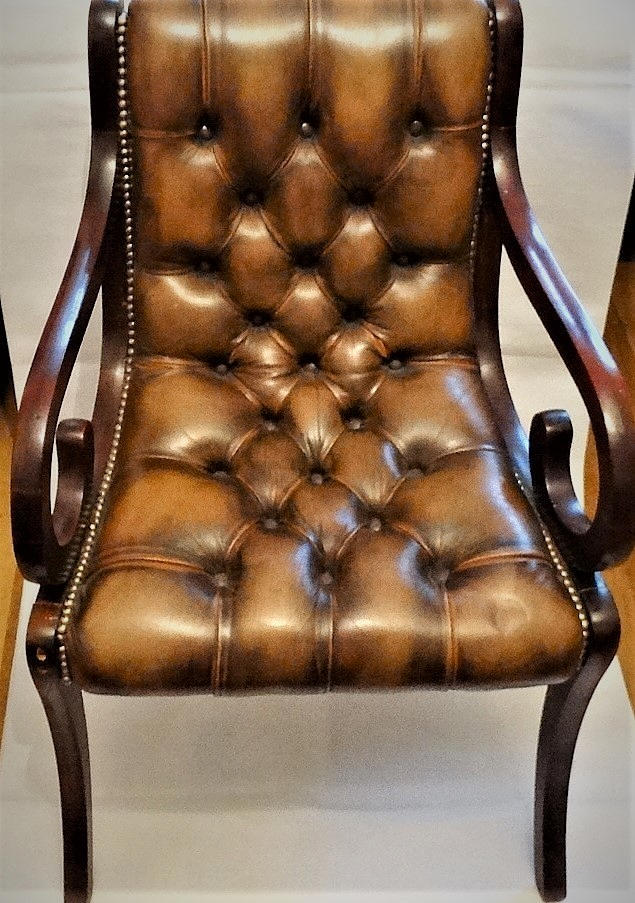 CHESTERFIELD STOL, brun, 20. Century. Möbler - Fåtöljer & Stolar ...