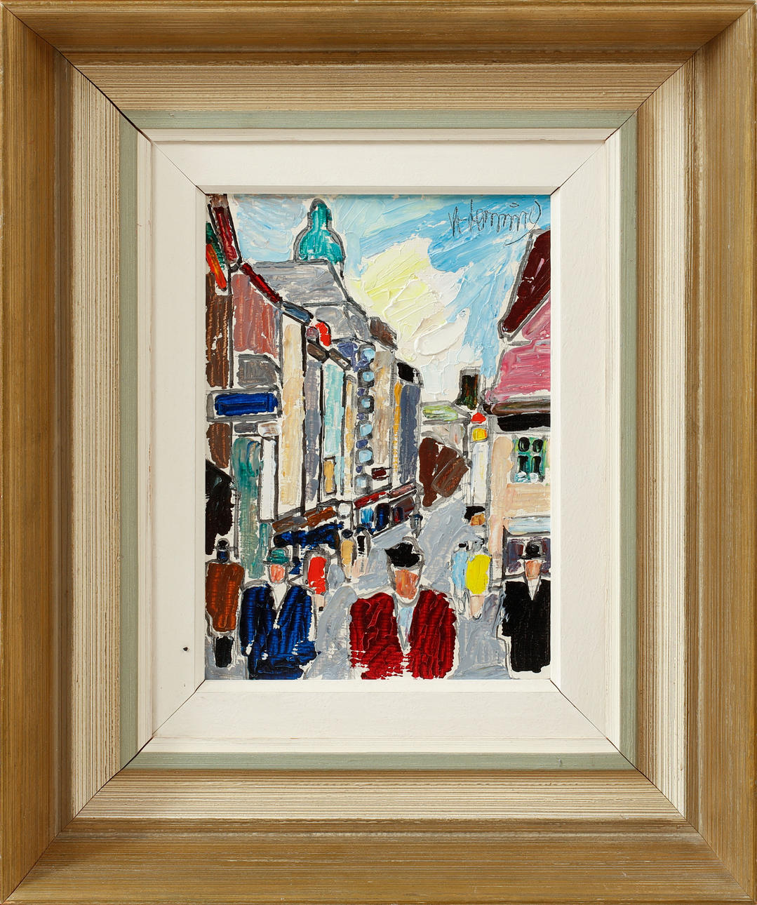 WILHELM HENNING. "Linnegatan mot Haga", oil on Board, signed. Art ...