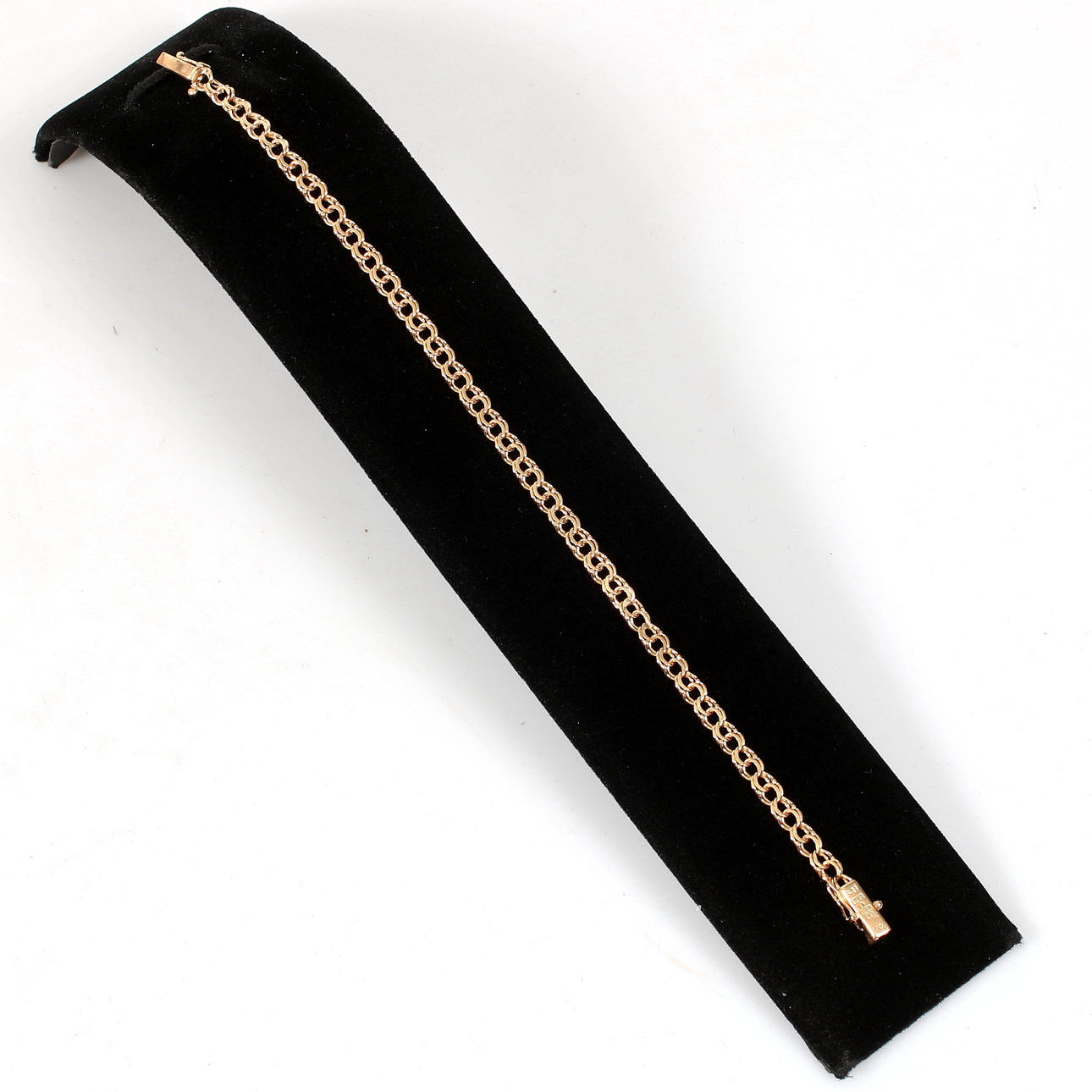 ARMBAND, 18k guld, "bismarcklänk", Svenska Guldvarubolaget. 1960. Vikt ...
