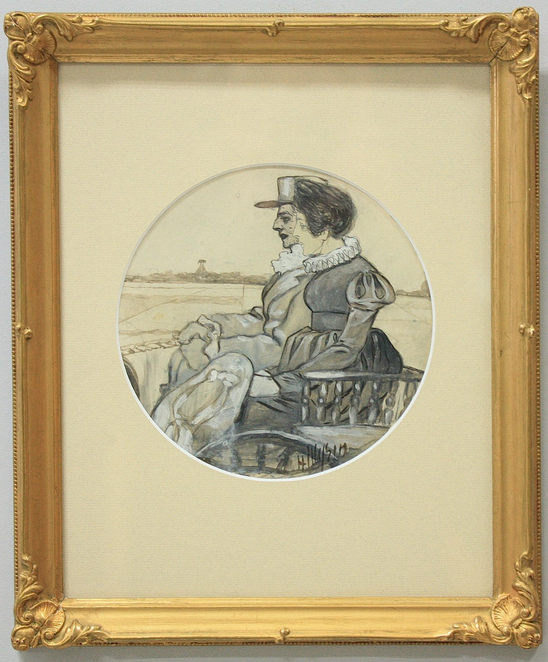 BROR HILLGREN. 1881-1955, watercolor and off-white, signed. Art ...
