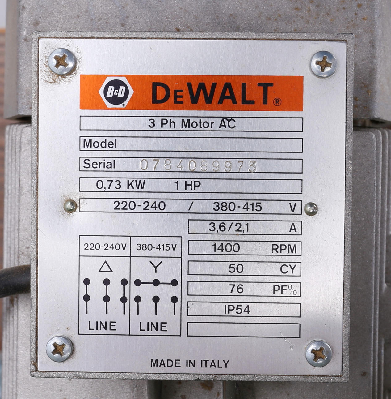 BAND SAW, bench model, BS/1310, DeWalt. Miscellaneous - Modern Tools ...