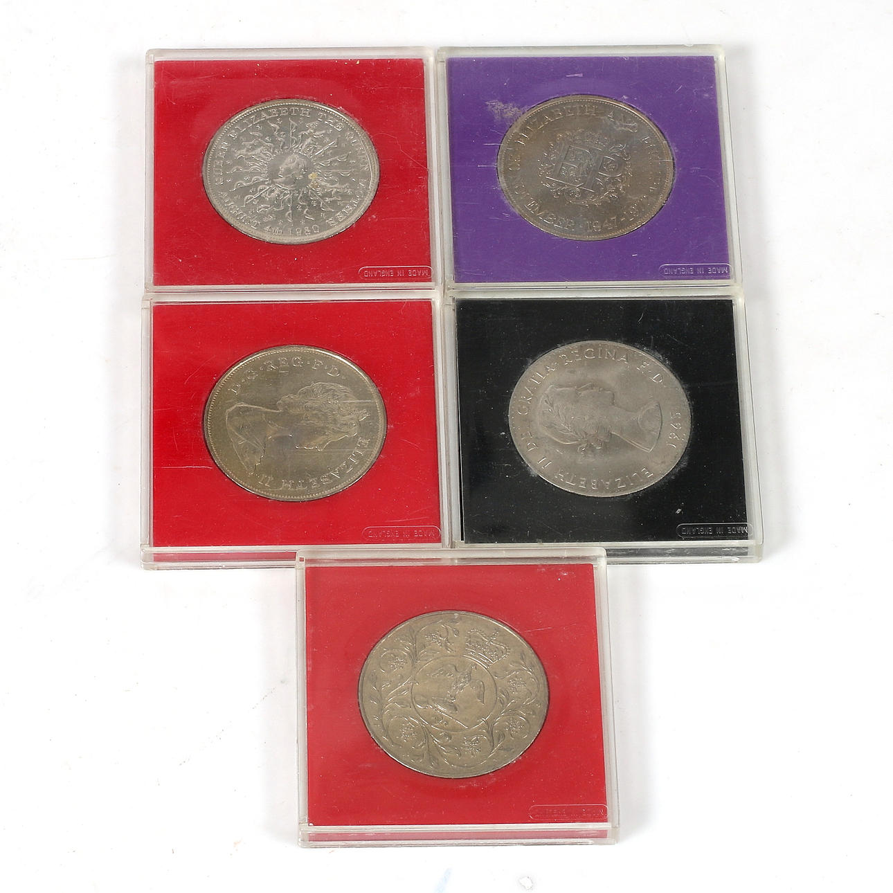 MUISTOLOLIKOT, 5 kpl. mm. Elizabeth II:n ja Lady Dianan ja Walesin ...