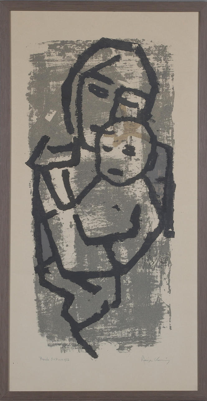 BIRGER HALLING. lithograph, signed, dated 1956 and numbered 3/17. Art ...