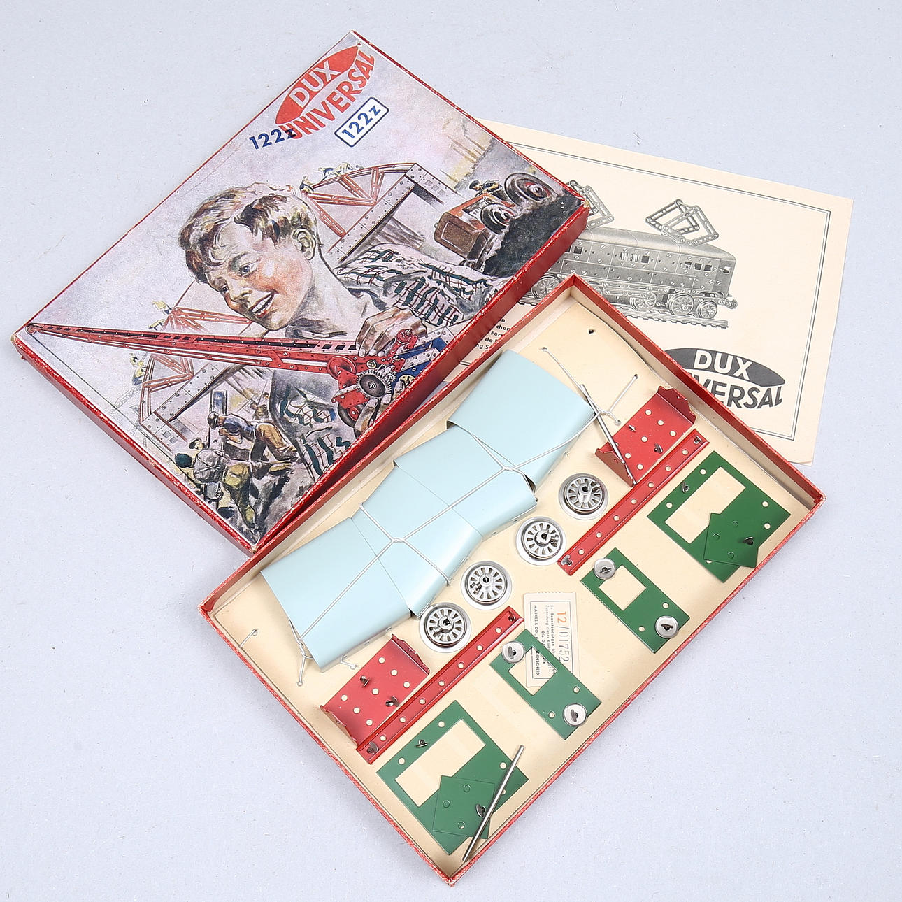 DUX UNIVERSAL Baukasten 122z, building box, original box, made in ...