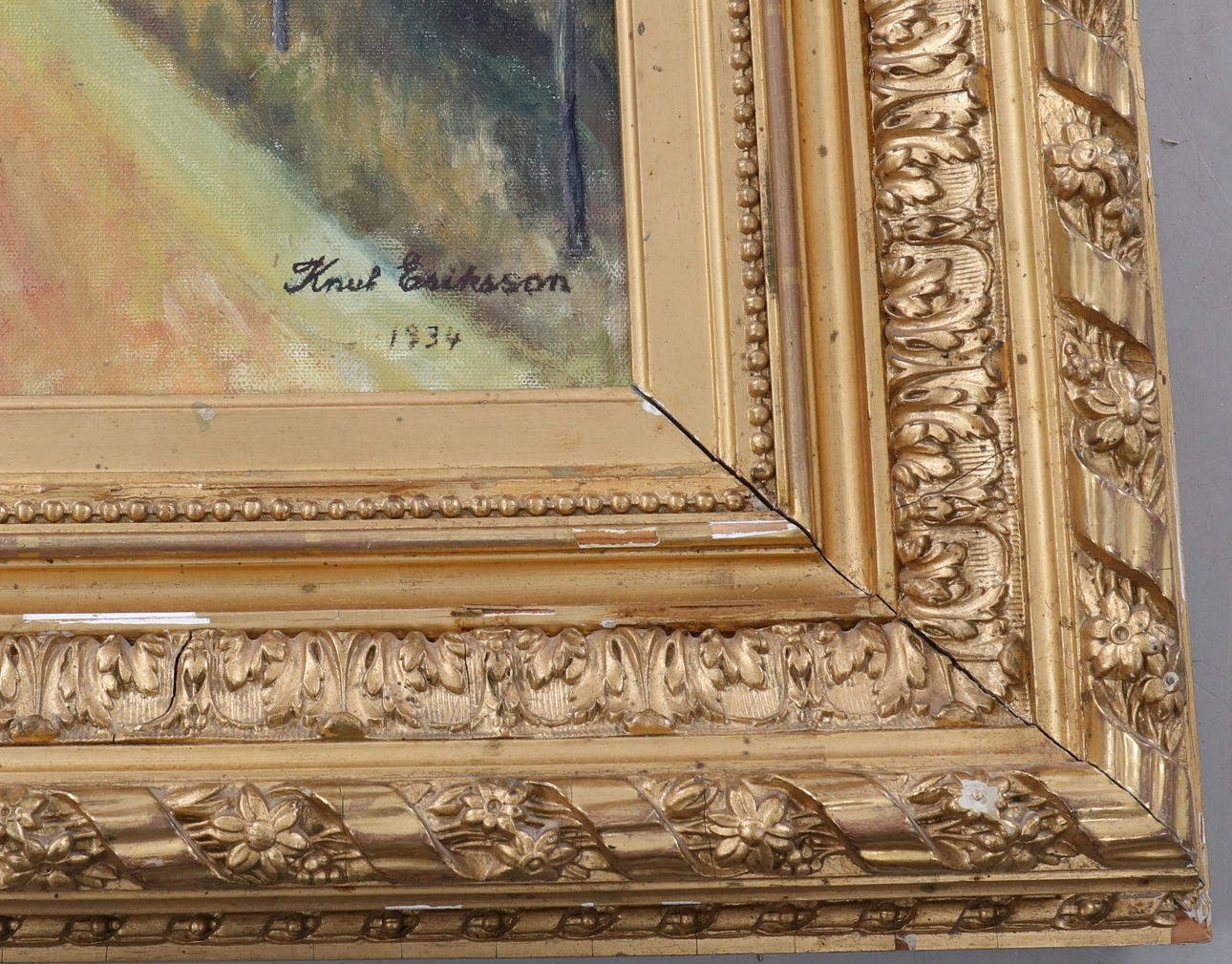 KNUT ERIKSSON. Öl auf Leinwand, "Djulö allé", signiert und datiert ...