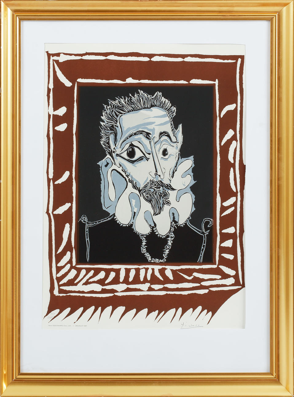 PABLO PICASSO. Jälkeen litografia, signeerattu painettuna, numeroitu ...