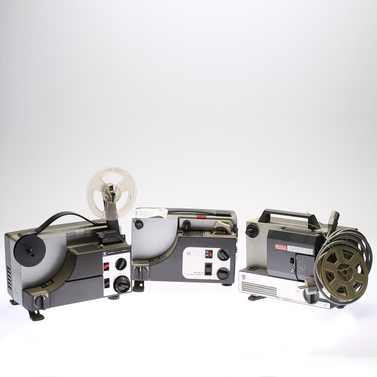 FILMPROJEKTOR, 3 st, b.la. Sankyo dualux 1000H, Eumig Mark 502 D, 1900 ...