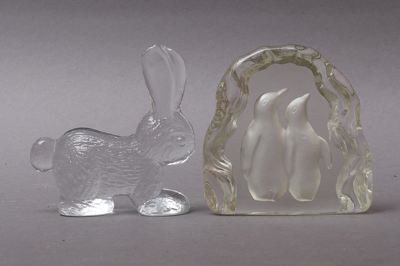 GLASFIGURER, 17 st, djur, bl.a. Lisa Larsson, Lars Hellsten & Mats ...