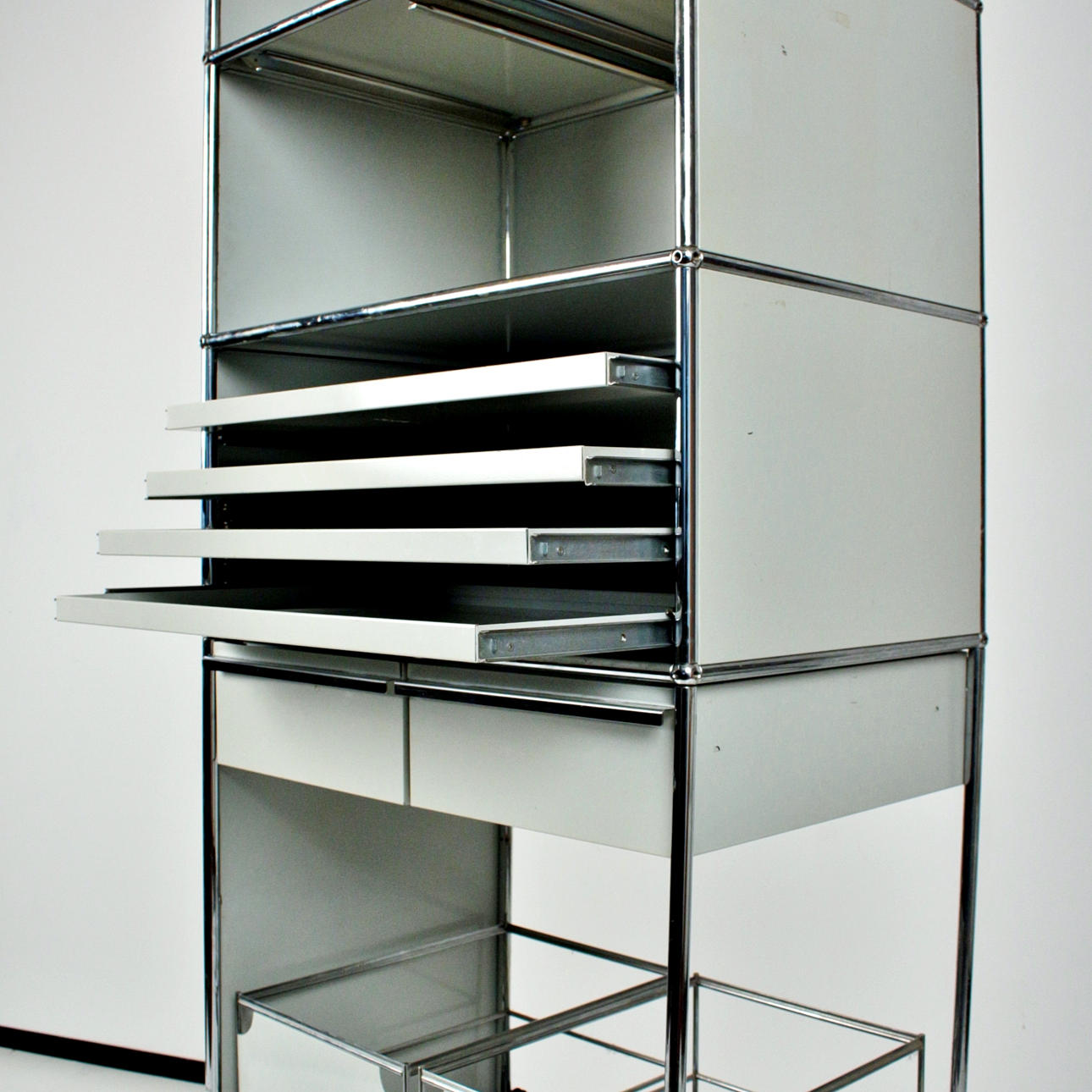 FRITZ HALLER & PAUL SCHÄRER. Modular furniture / large cabinet / office ...