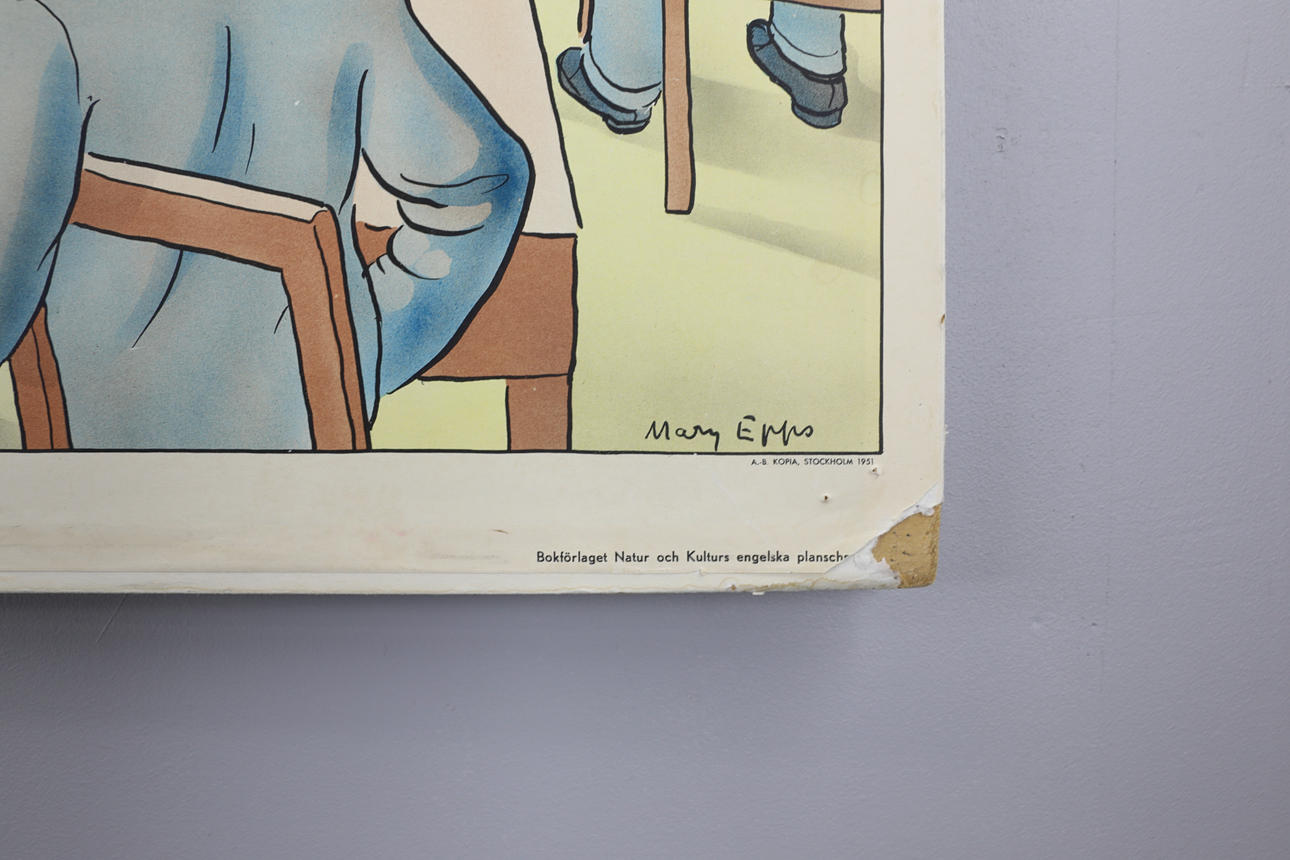 MARY EPPS. Skolplansch, At School, Natur och Kultur Engelska planscher ...