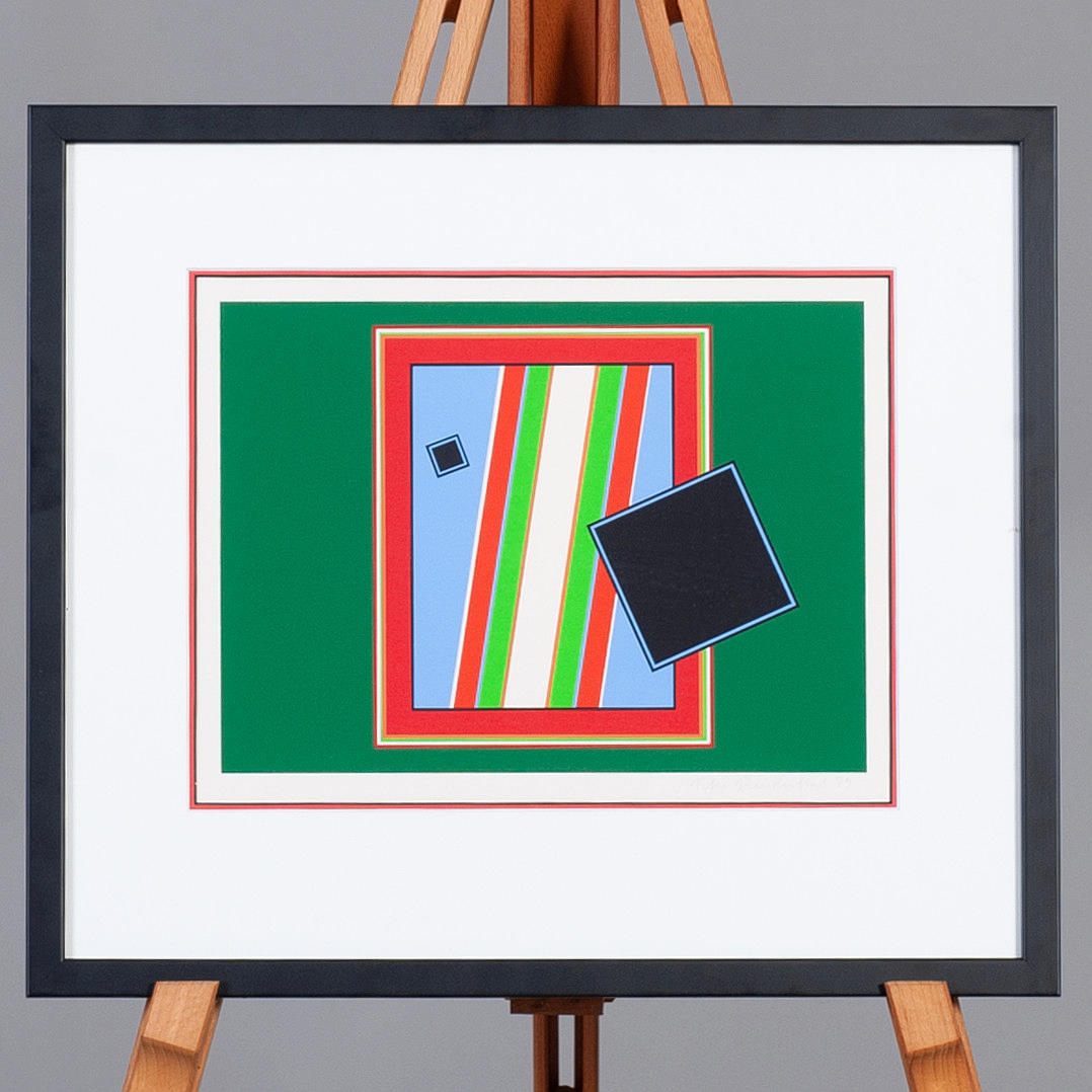 PETER FREUDENTHAL. Färgseriegrafi. Konst - Grafik - Auctionet