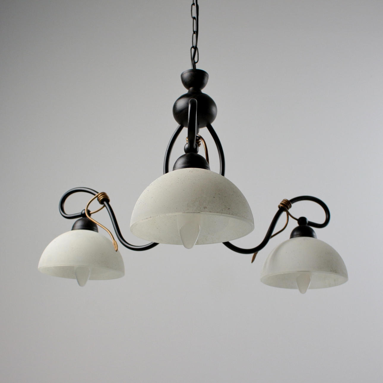 IN THE MANNER OF SERGIO TERZANI. Pendant light from the 1980s/90s with ...