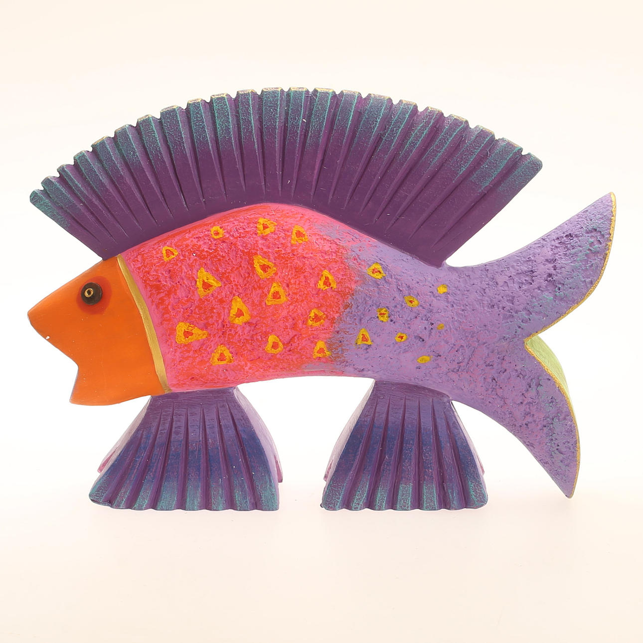 LAUREL BURCH. Skulptur, "Folkloric Fish-Large", signerad. Konst ...