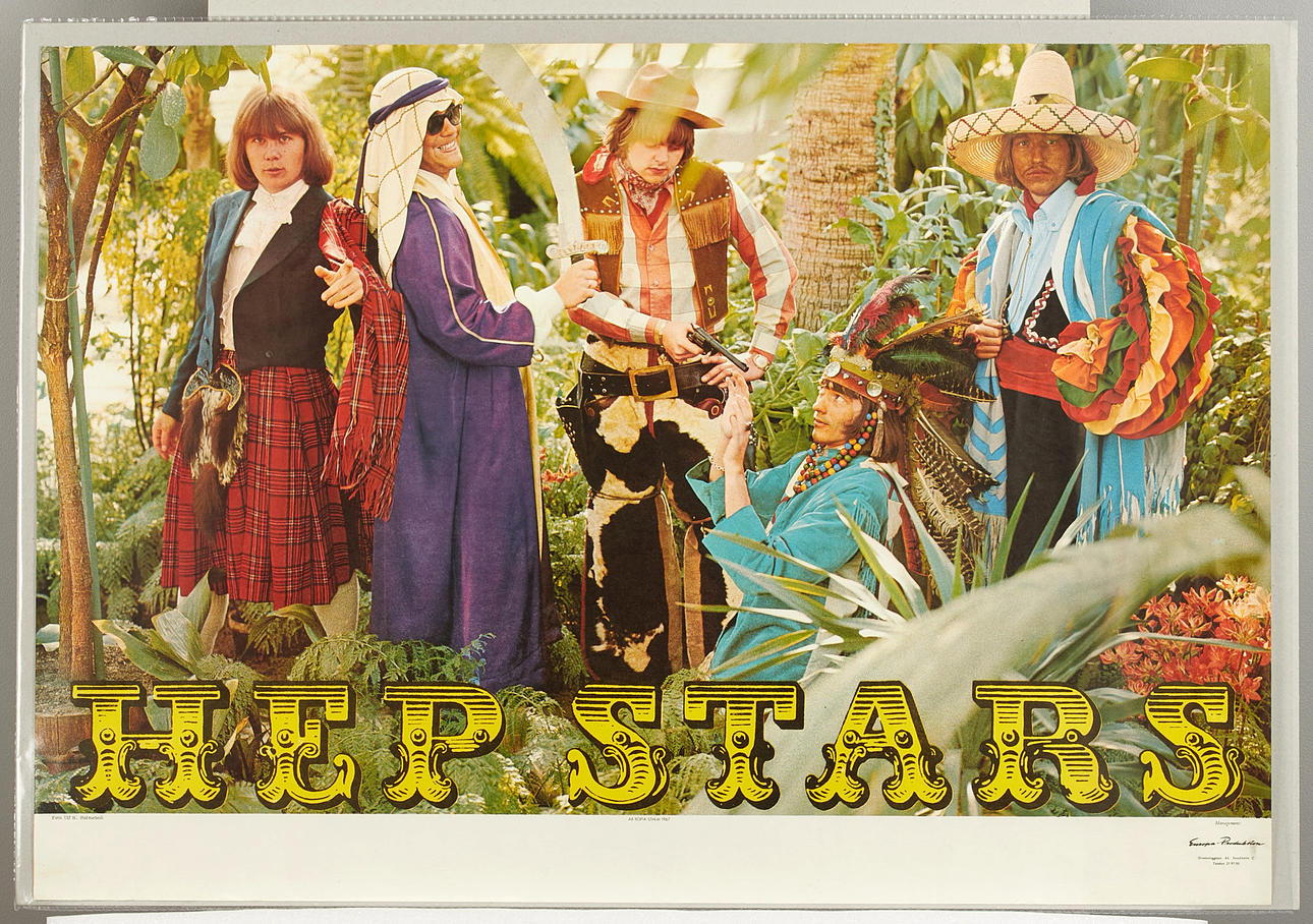 THE HEP STARS, with Benny Andersson (ABBA), poster 1967, photo: Ulf H ...
