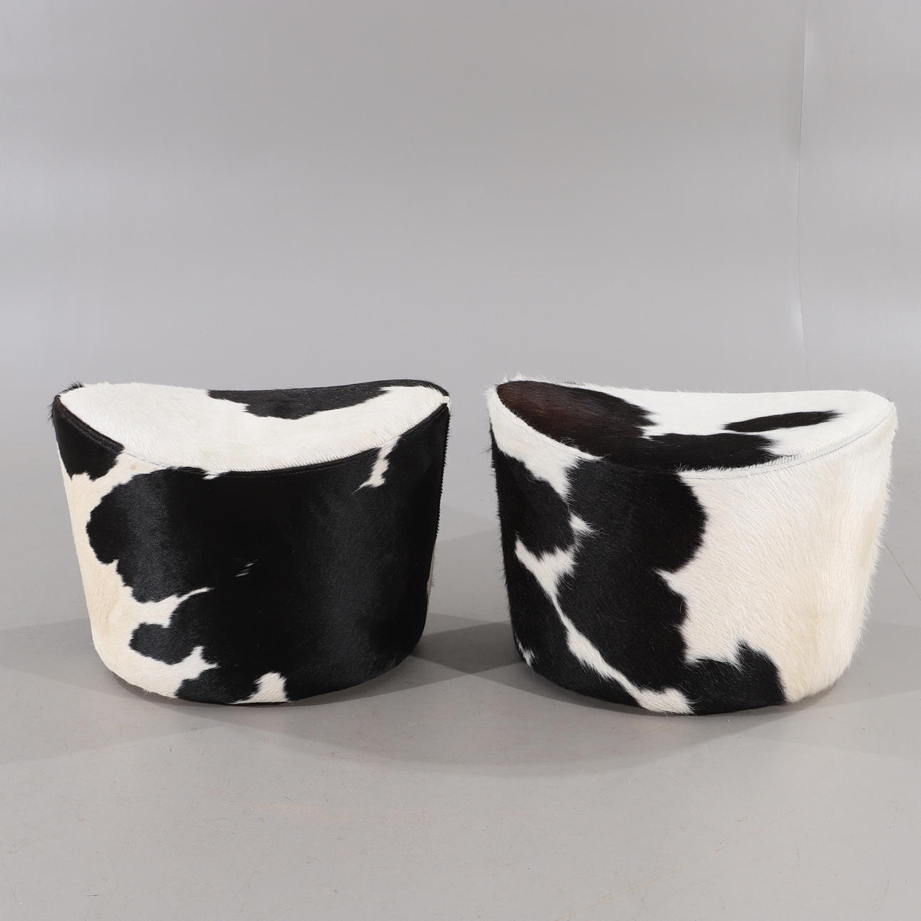 Stools 1 pair cowhide Stockholm