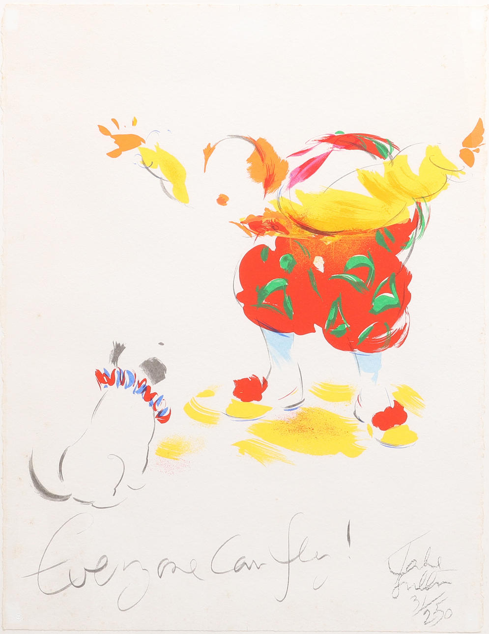 JAKE SUTTON (BRITISH,1947-). EVERYONE CAN FLY! Art - Engravings ...