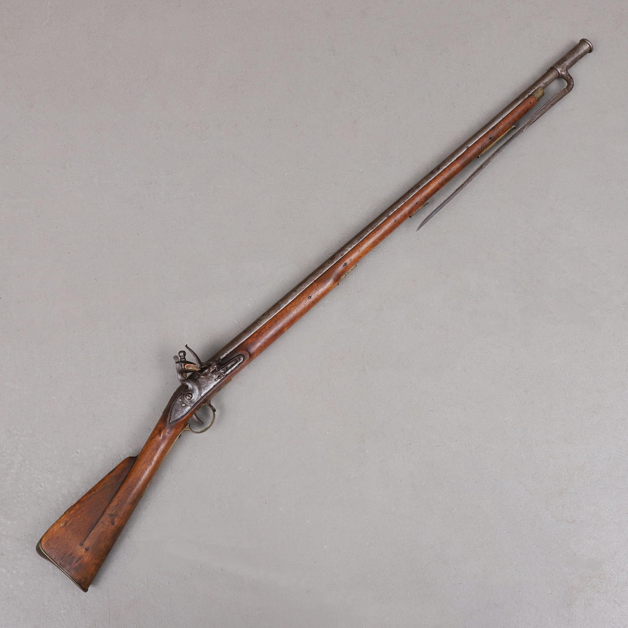 Flint lock rifle, so-called subsidy rifle, marked Tower, early 19th ...