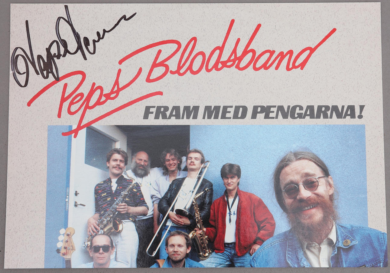 AUTOGRAF, Peps Persson, Peps Blodsband, fram med pengarna. Böcker ...