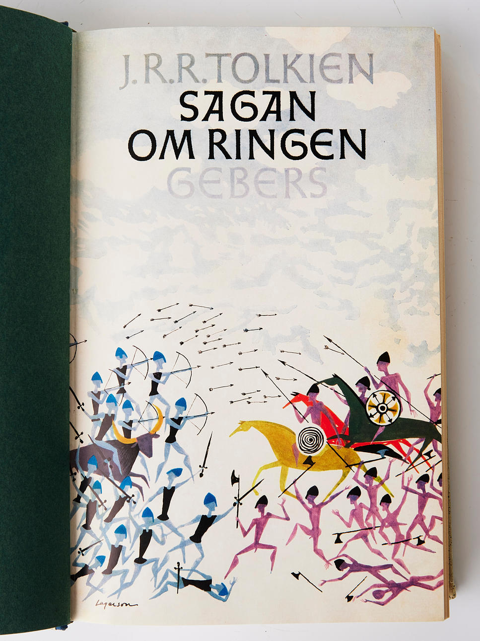 Tolkiens Sagan om Ringen i första svenska upplagan 1959-61 3 vol ...
