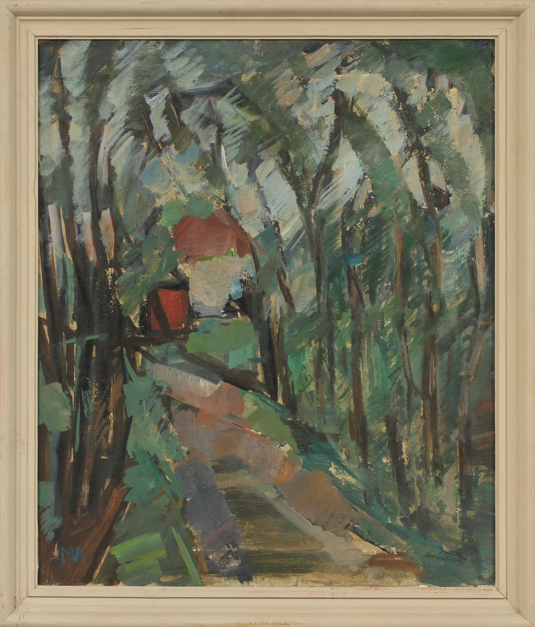 MAJ ARNELL. Puu, öljy kankaalle, signeerattu MA. Taide - Maalaus ...