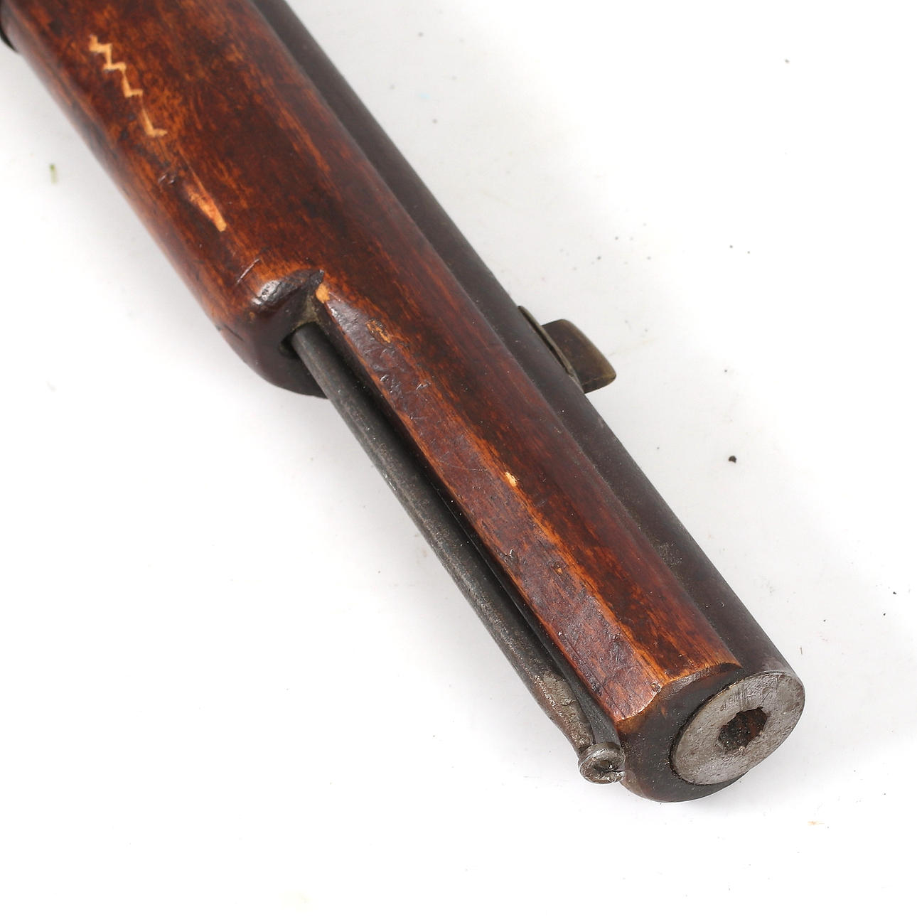 LODBÖSSA, med slaglås, märkt HFS, Hans Fredriksson, Vännäs, 1800-tal ...