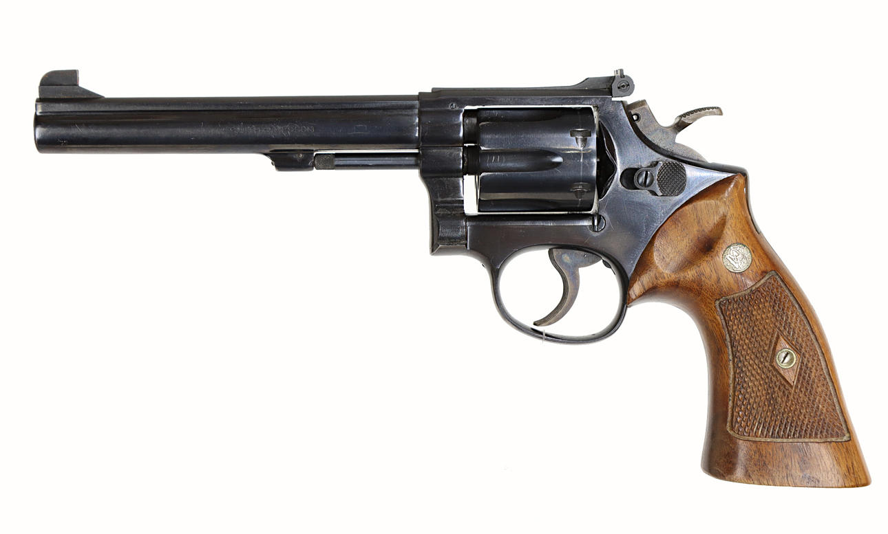 REVOLVER, Double Action, merkki Smith & Wesson, malli K38, kaliiperi ...