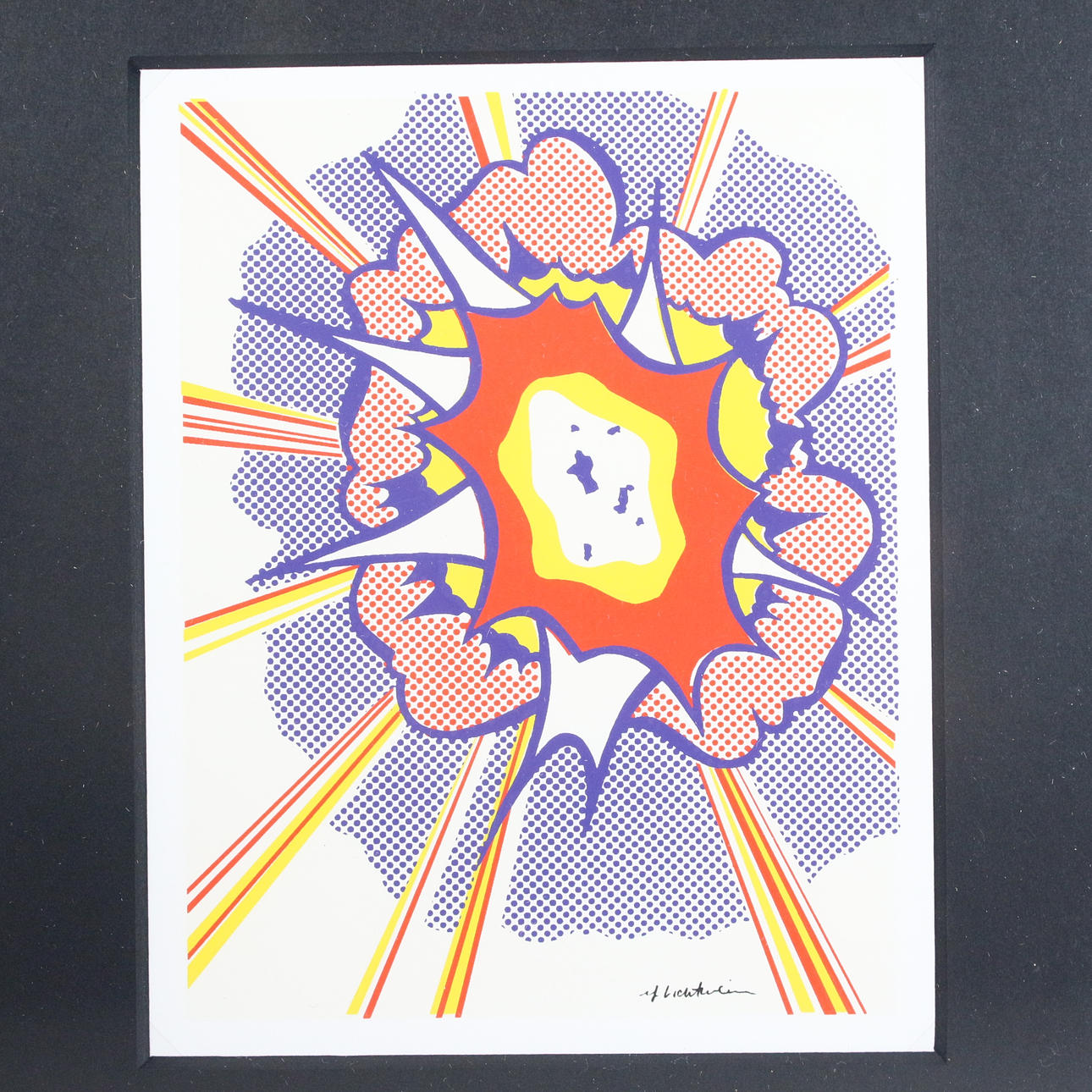 ROY LICHTENSTEIN. ” Explosion”, tryck. Konst - Grafik - Auctionet