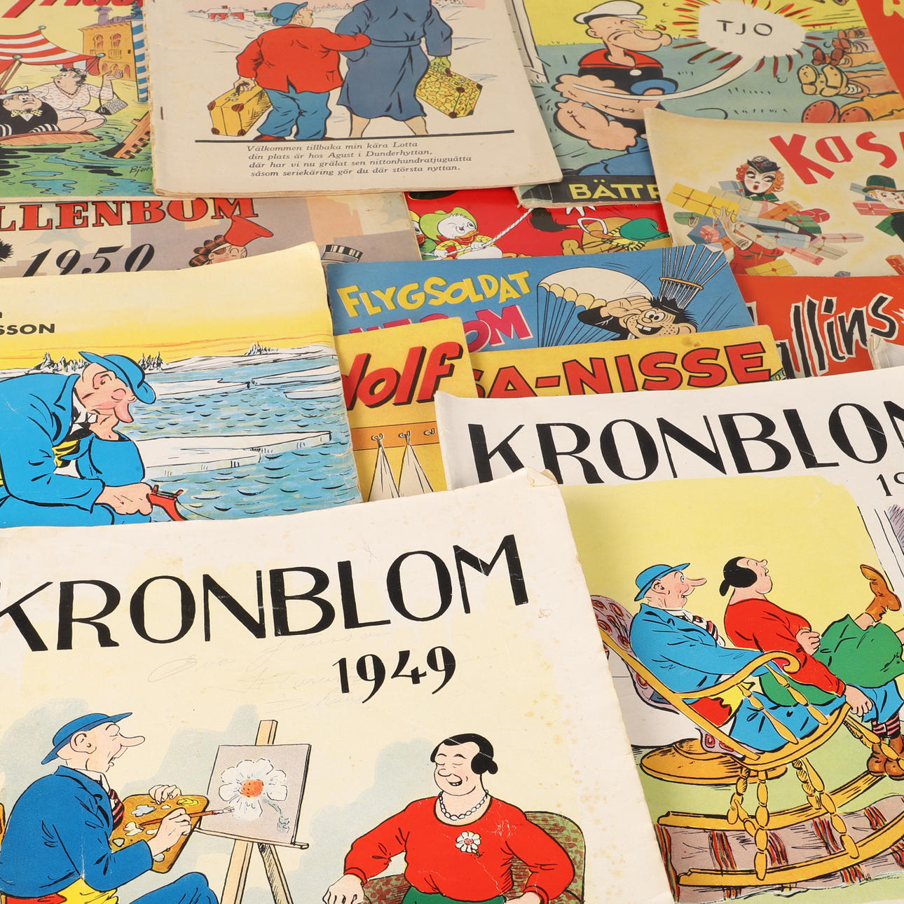 JULTIDNINGAR, 15 stycken, 1938-1960. Böcker, Kartor & Handskrifter ...