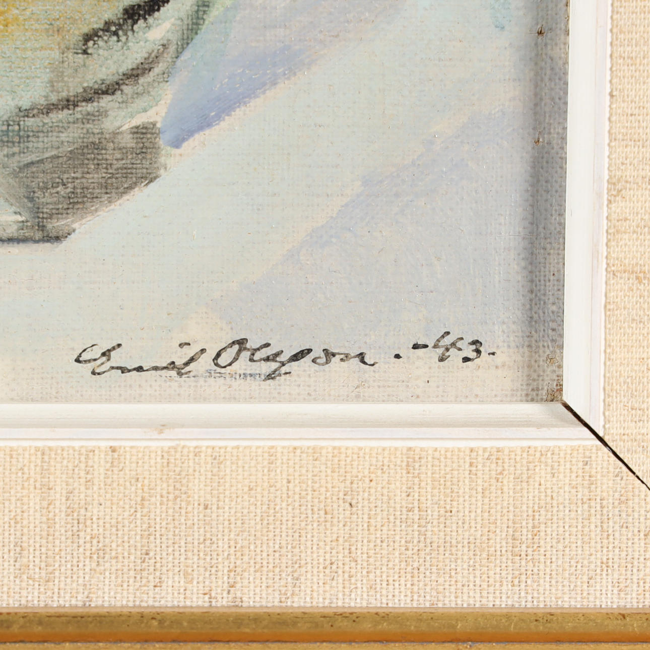 EMIL OLSSON. oljemålning. Konst - Måleri - Auctionet