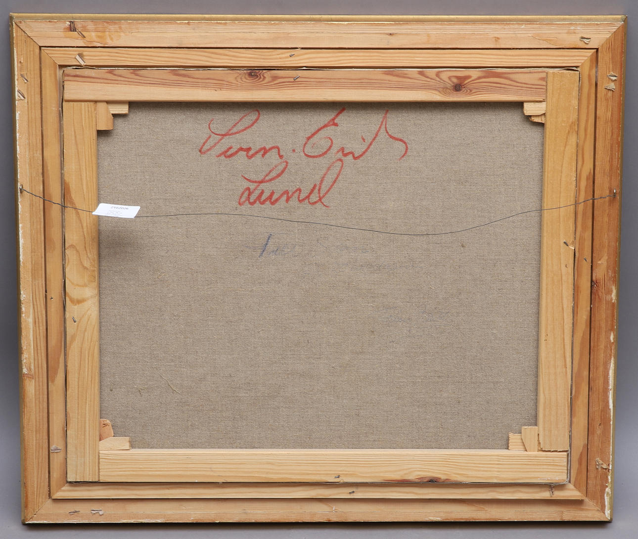 SVEN ERIK LUND. olja på duk, ekor på strand, signerad S E Lund. Konst ...