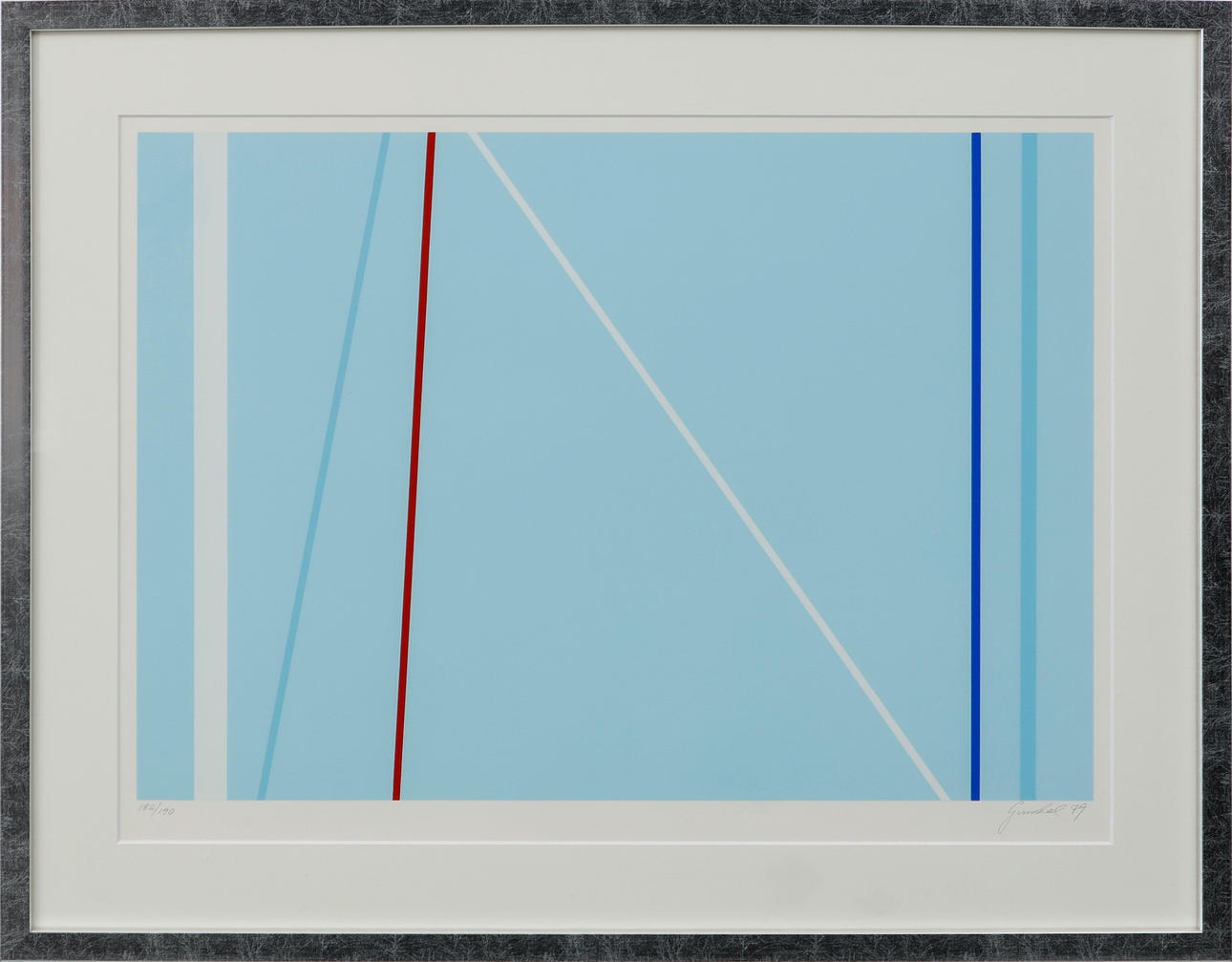 GÖRAN GIMDAL. Färglitografi, signerad och numrerad 182/190. Konst ...