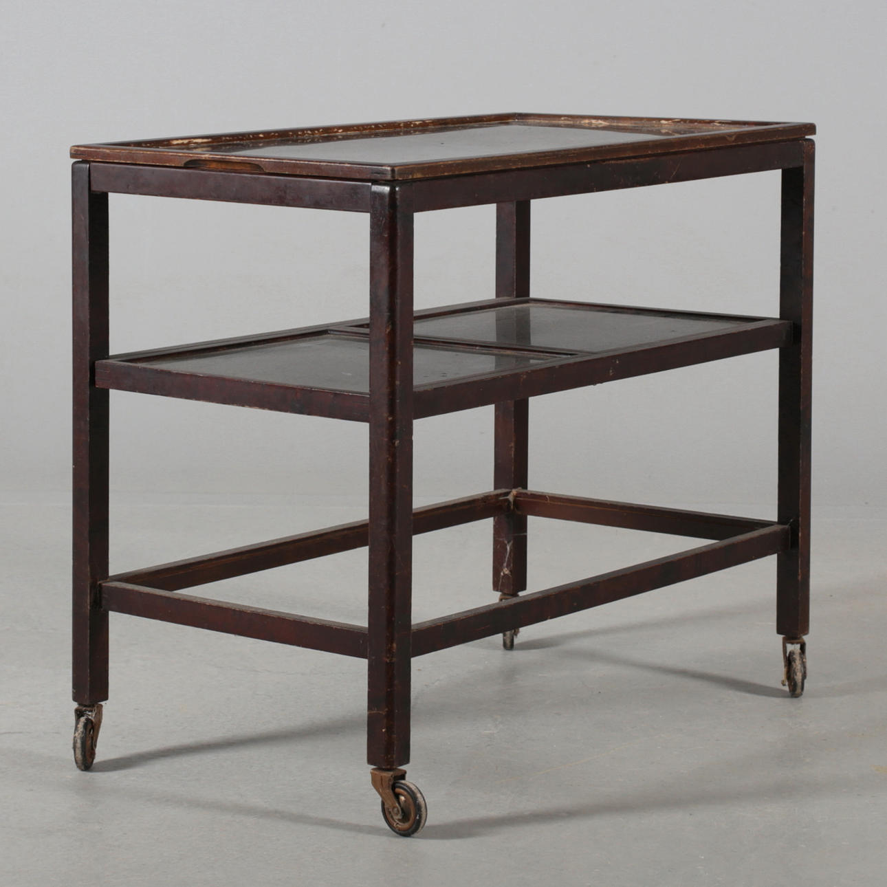 TROLLEY, wooden frame, with wheels, functional, 1930s. Furniture ...