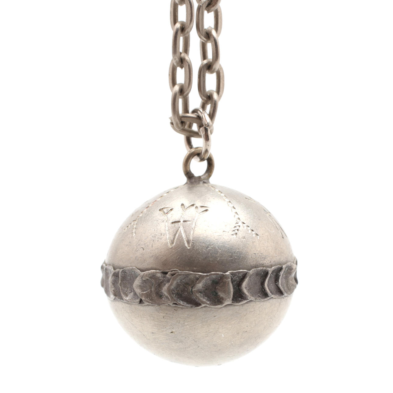 TROLLKULA, tenn, Sameslöjd, 1900-tal. Silver & Metall - Tenn, Mässing ...