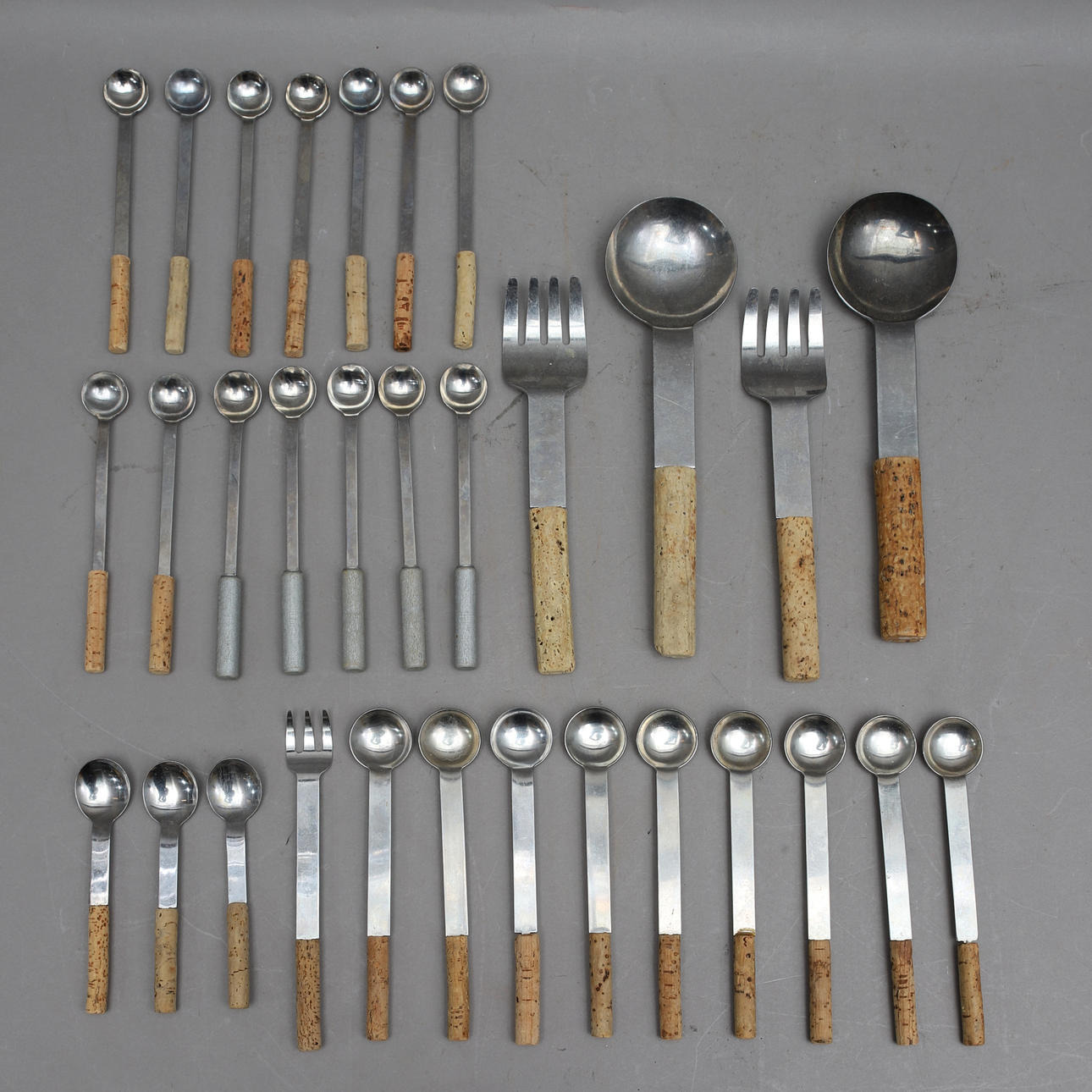 SIGNE PERSSON-MELIN. Cutlery set, 31 pieces, cork & wood, Boda Nova ...