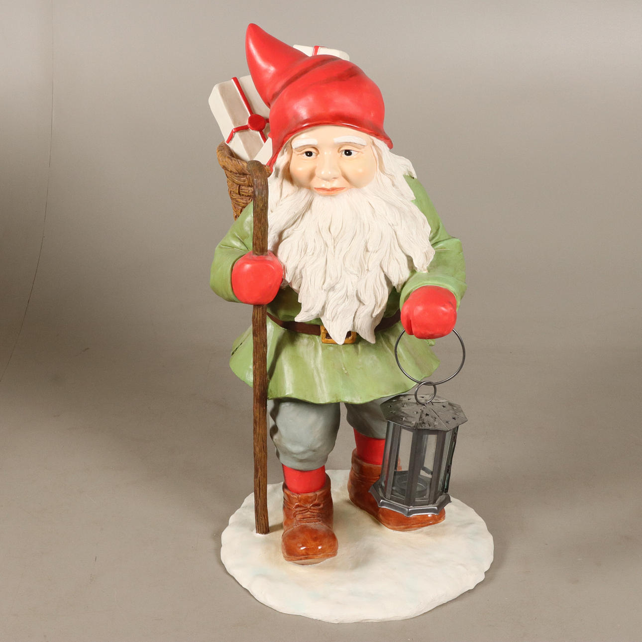 TOMTE med lykta för levande ljus, "Fyrklövern Collection, Lars Carlsson ...